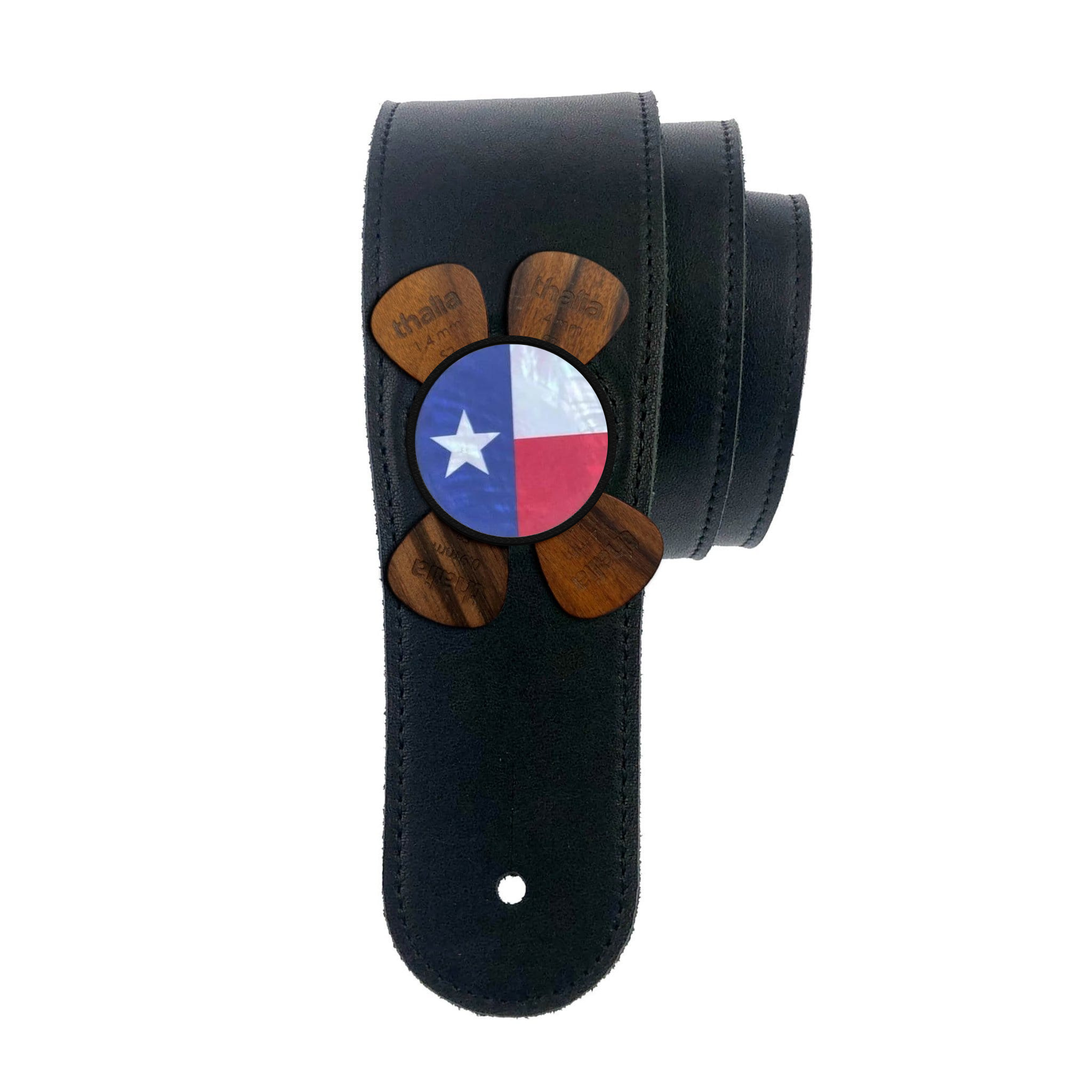 Texas Lone Star | Pick Puck Integrated Leather Strap – ThaliaCapos.com